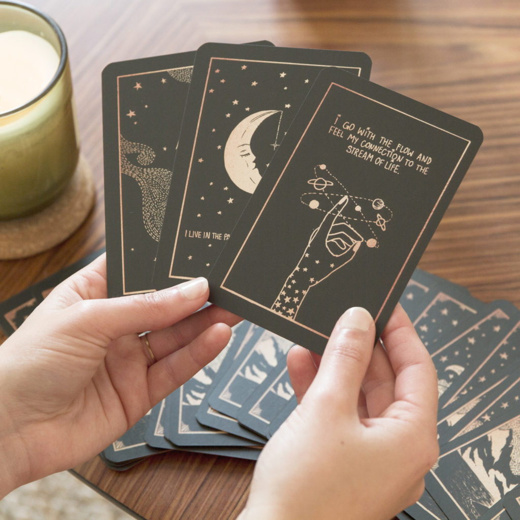 Cartes d'affirmations positives par Annie Tarasova de Dreamy Moons
